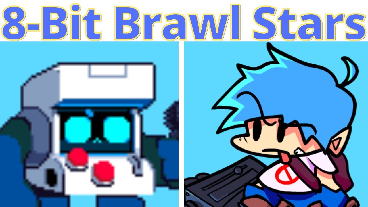 Friday Night Funkin' VS 8 Bit From Brawl Stars | Mad Virus Attack DEMO ...