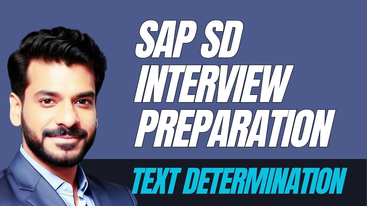 SAP Interview Preparation: Text Determination in SAP SD - YouTube