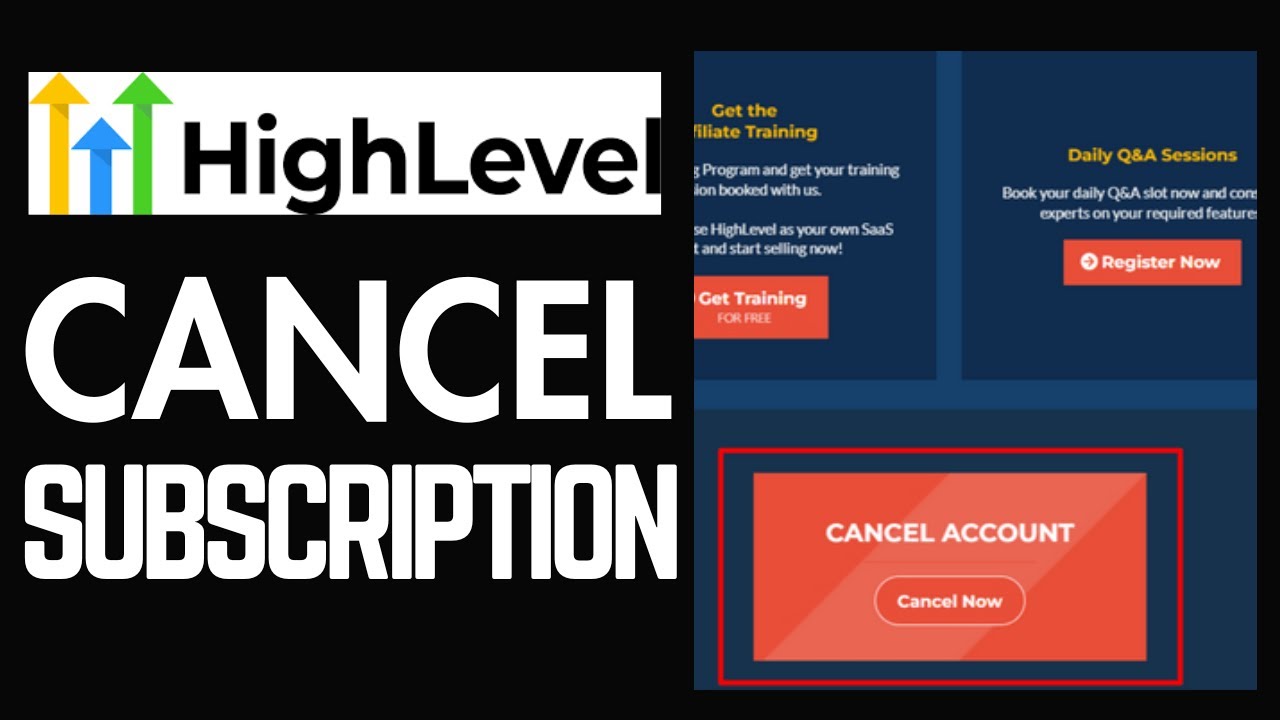How To Cancel Gohighlevel Subscription - YouTube