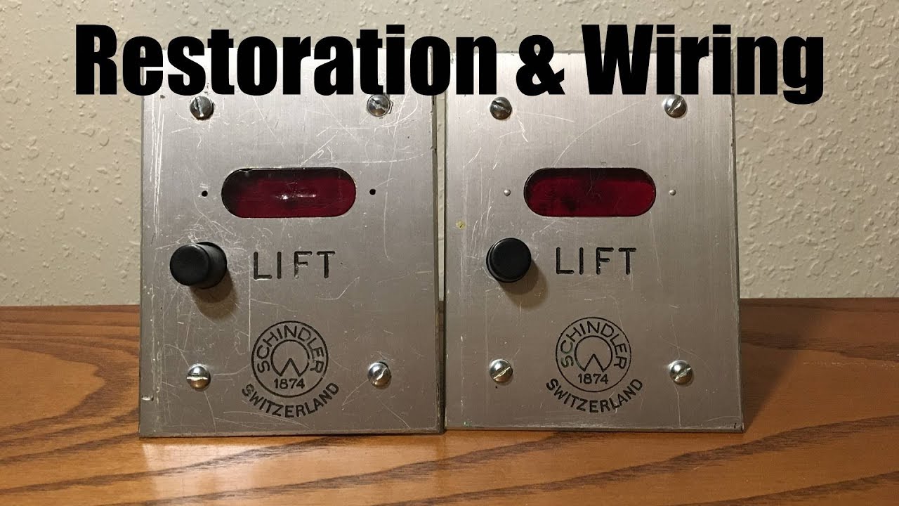 Elevator Part Restoration and Wiring: Vintage Schindler Buttons - YouTube
