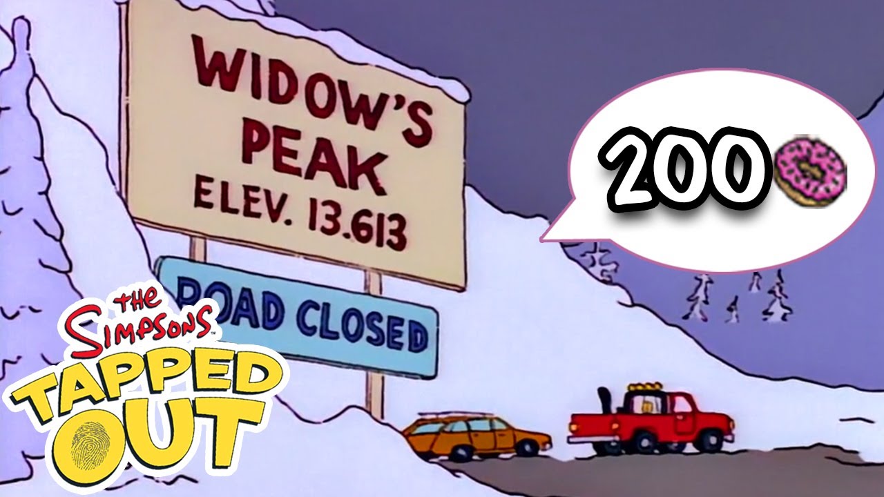 The Simpsons: Tapped Out - Widow's Peak - 200 Donuts (Limited Time ...