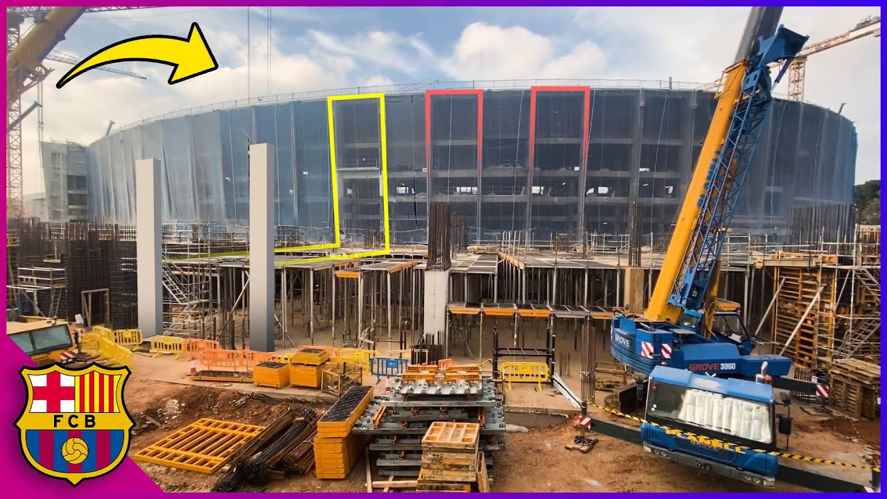 NEW Camp Nou Construction Update (7 February 2024) - YouTube