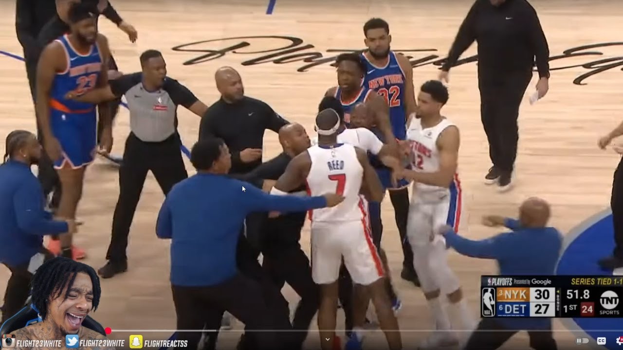 FlightReacts To #3 KNICKS at #6 PISTONS | FULL GAME 3 HIGHLIGHTS | April 24, 2025! - YouTube