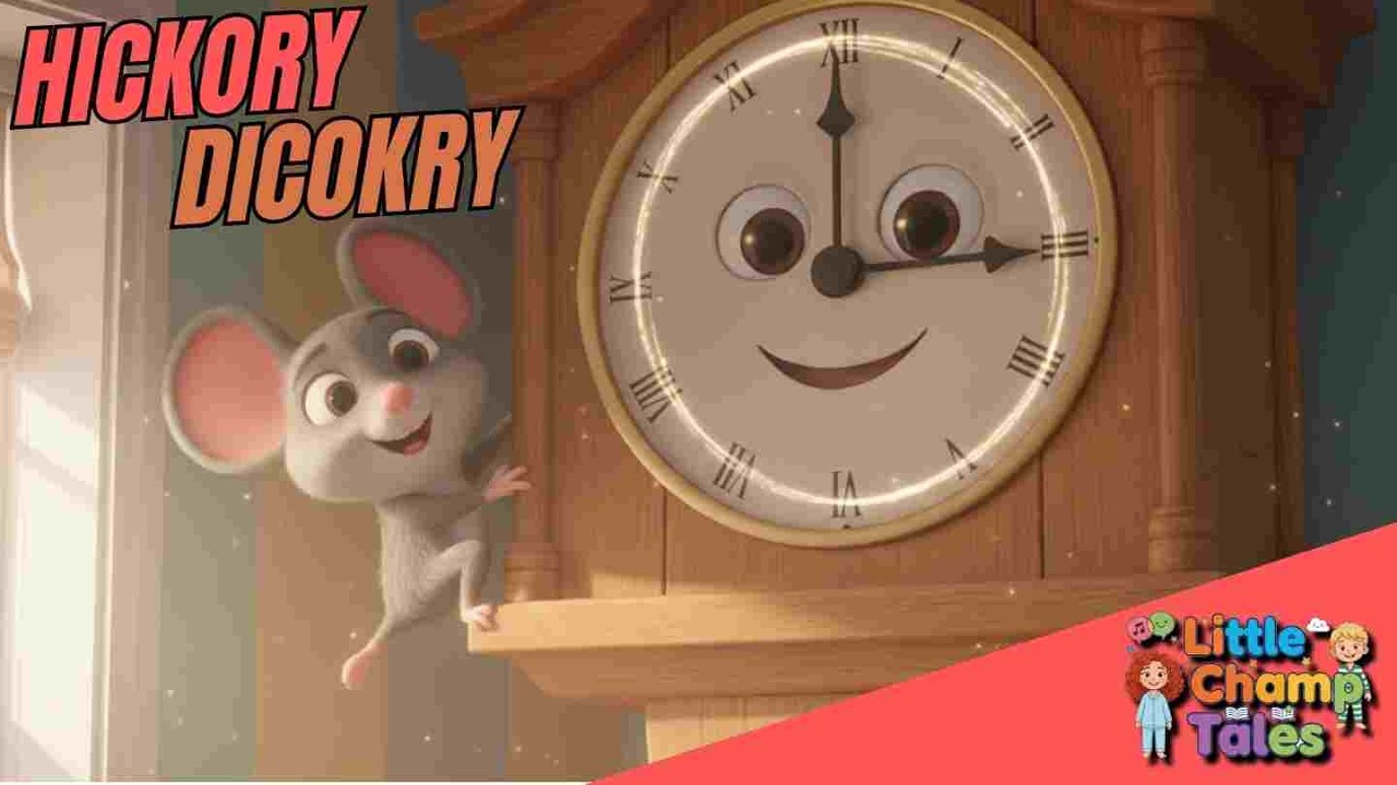 Hickory Dickory Dock 🐭⏰ | Learn to Tell Time | Little Champ Tales ...