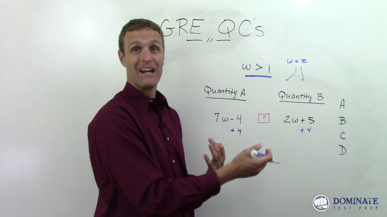 The Mirroring Strategy for GRE Quantitative Comparisons - YouTube