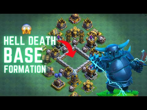Hell Death Base Formation vs All Builder Hall's Troops Challenge ...