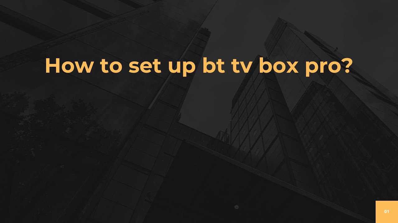 How to set up bt tv box pro? - YouTube