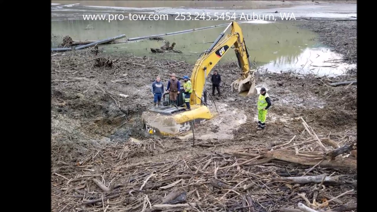 USACE Excavator Recovery | Pro-Tow 24hr Towing - YouTube