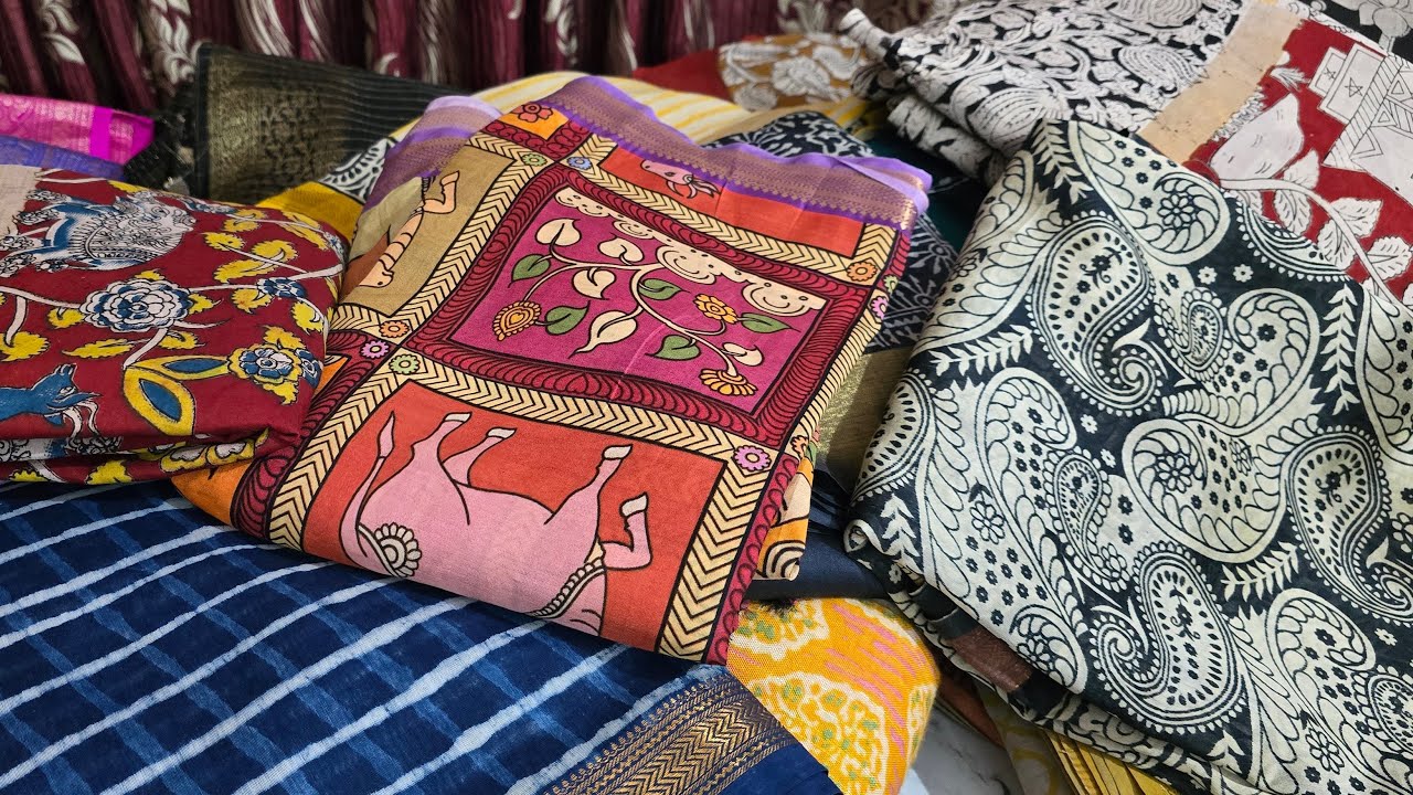 Offer Sale On Pattu Sarees,Kalamkari Silk nd Many more,7337513324 - YouTube