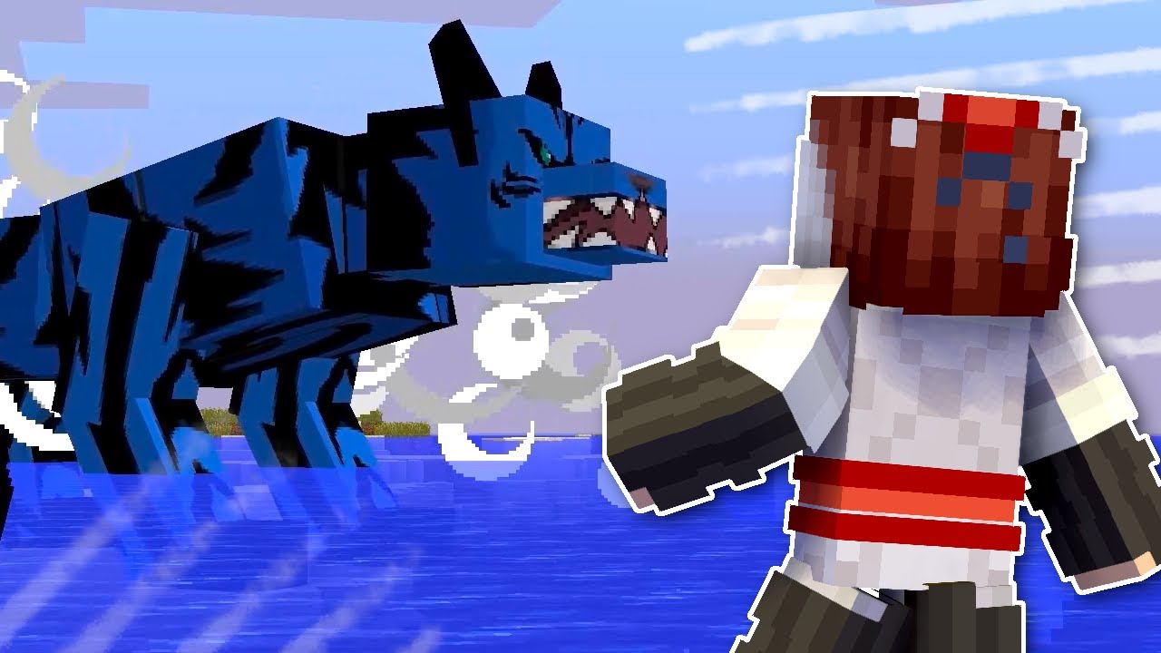 Battling a Tailed Beast in Naruto Minecraft! - YouTube