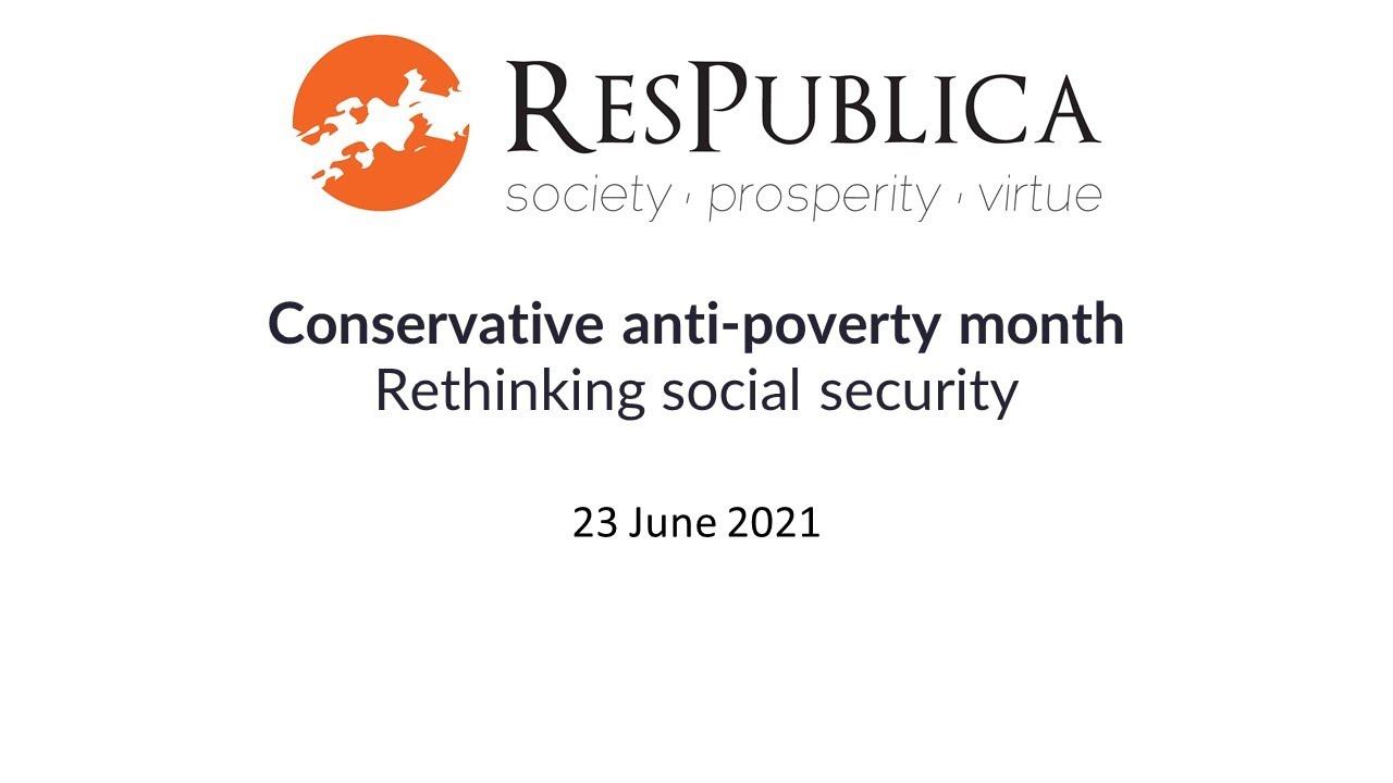 Rethinking social security | Conservative anti-poverty month - YouTube