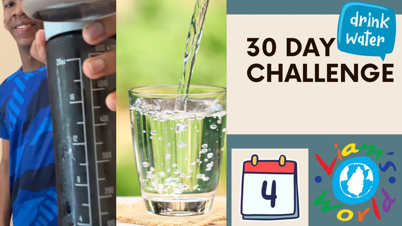 30 DAY “Drink Water” Challenge; Day 4 - YouTube