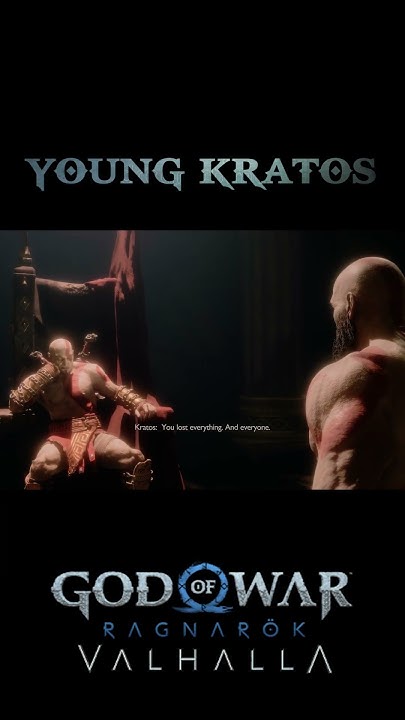 God of War Ragnarok Valhala Kratos Meets Young Kratos Throne Scene - YouTube