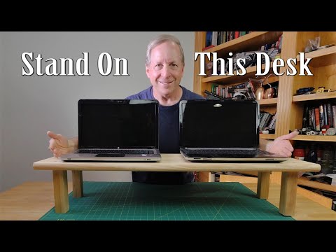 DIY Standing Desk, Monitor Shelf for around $20 - Easy Tutorial - YouTube