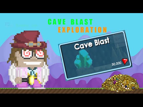 Growtopia | Cave Blast Exploration! Found TREASURE! - YouTube