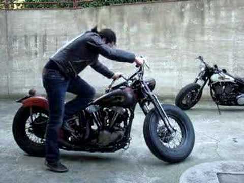 1940el knucklehead kick start (http://ifvmc.blogspot.com) - YouTube