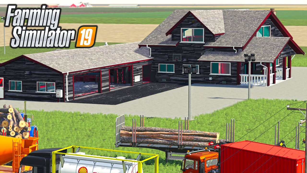 BUILDING A MANSION FS19 (Nebraska Lands USA) FARMING SIMULATOR 19 - YouTube
