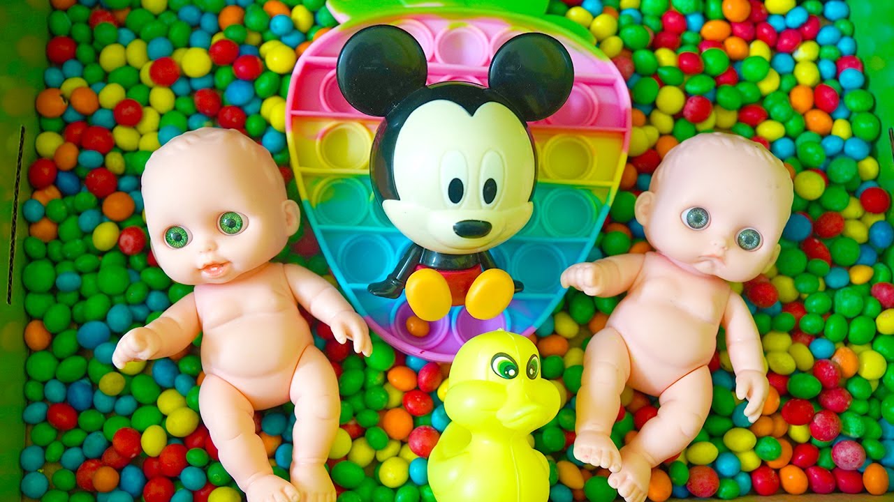 Satisfying Candy ASMR | Lot's Of Beads Candies & Baby Pop it in Box ...