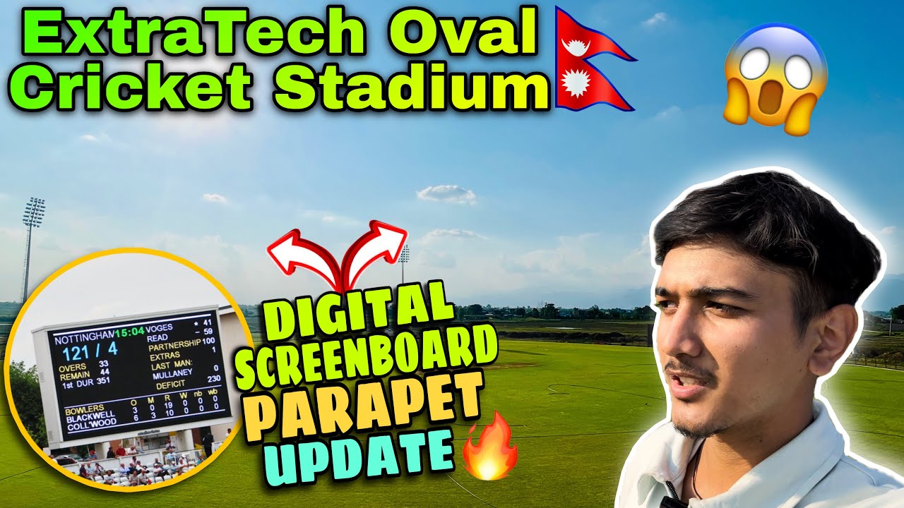 ExtraTech Oval Cricket Stadium Digital ScoreBoard Work in Progress😱 ...