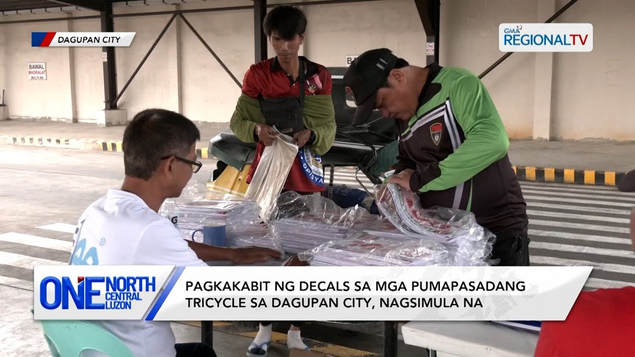 One North Central Luzon: Pagkakabit ng decals sa mga tricycle sa ...
