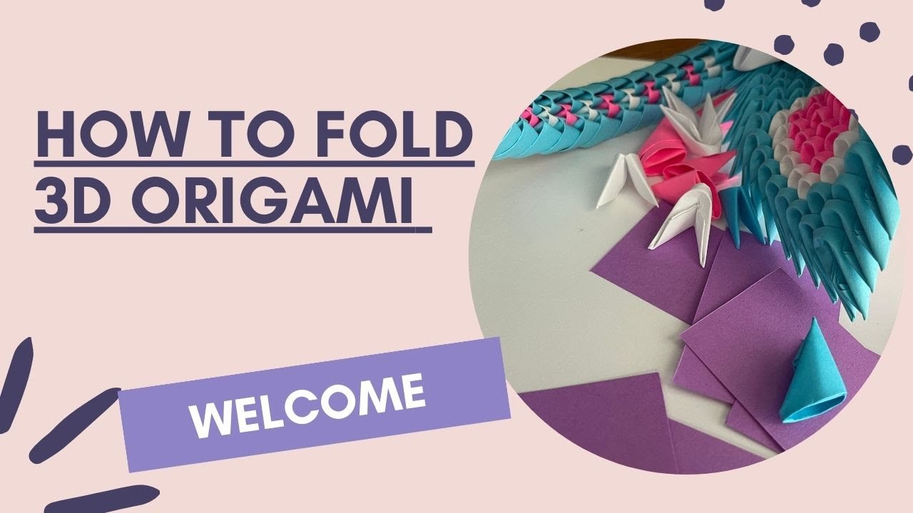 How To Cut and Fold 3D Origami #3dorigami #origamitutorial ...