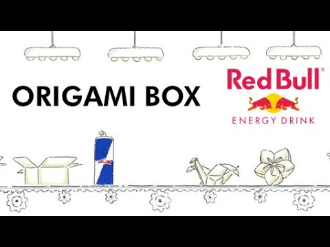 📦 'ORIGAMI BOX' - 🥤 Red Bull gives you wings. - YouTube