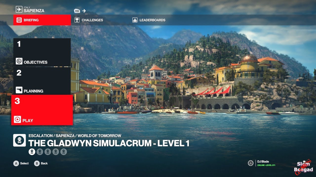 Hitman Sapienza Escalation - Gladwyn Simulacrum Level 1-5 HARDCORE MODE ...