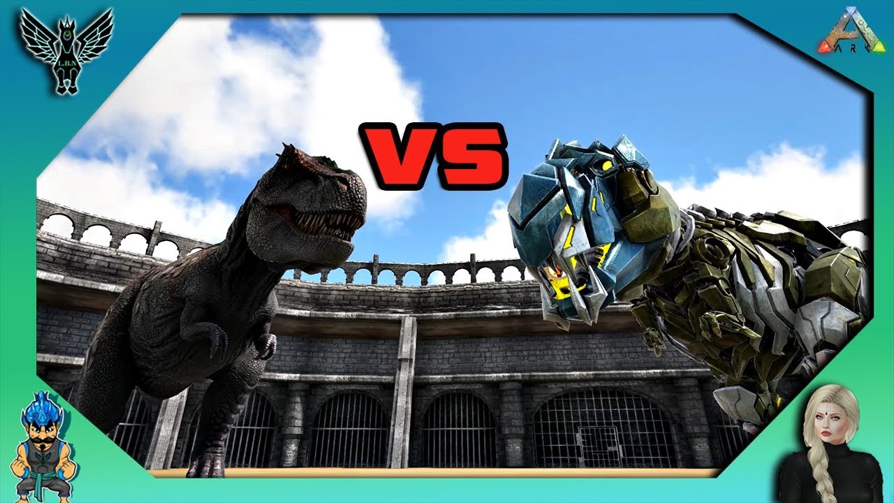 TEK REX vs REX [ ARK SURVIVAL EVOLVED 2018 ] - YouTube