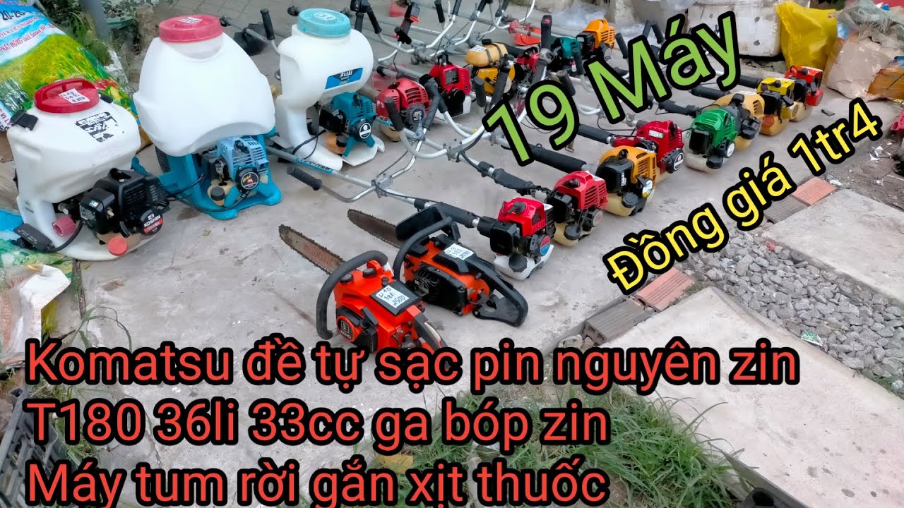 23/12 Lô 19 Máy Cắt Cỏ/Cưa/Xịt Thuốc Nhật Bãi Giá Rẻ-T180-Robin NB03 ...