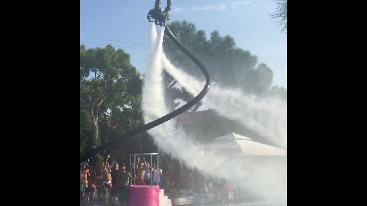 Hotel Rixos Sungate - Poolparty with Flyboard - YouTube