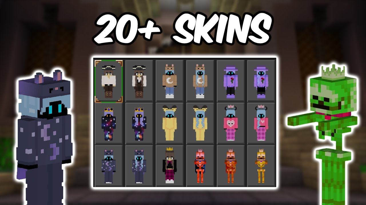 Mixed Cosmetic Skin Pack | Works on Hive | 300 subs pack - YouTube