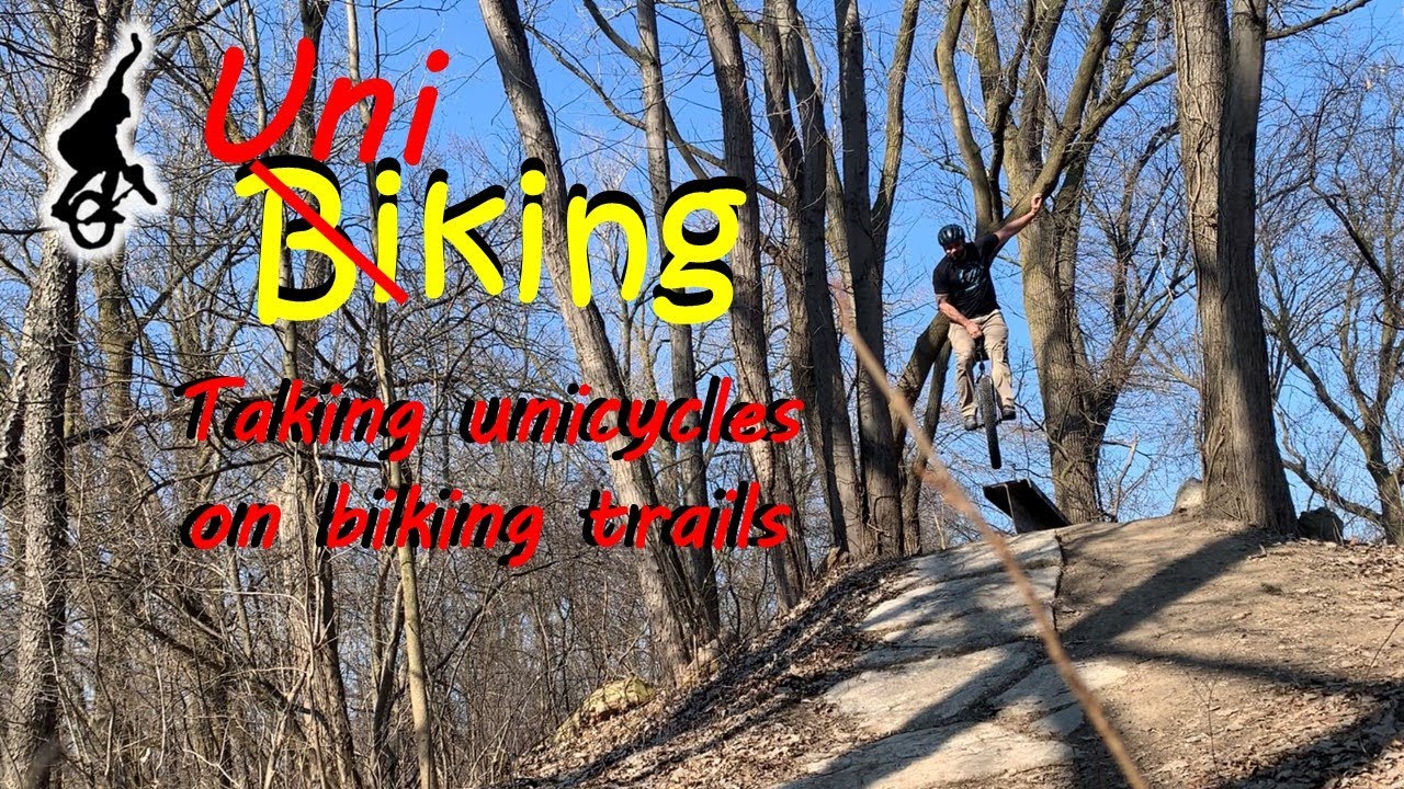 Unicycling on Mountain Biking Trails - A Series - YouTube