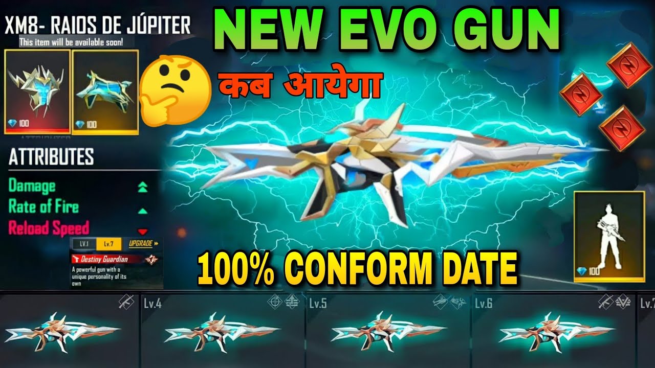 Evo XM8 Gun Skin Free Fire | Free Fire Next Evo Gun | Next Evo Gun Skin ...