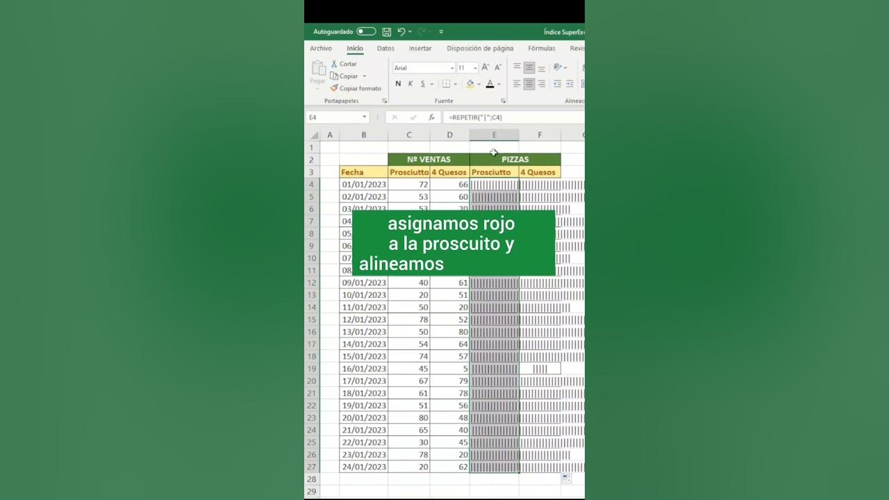 Barras comparativas en EXCEL #shorts #superexcel #excel #tutorial - YouTube