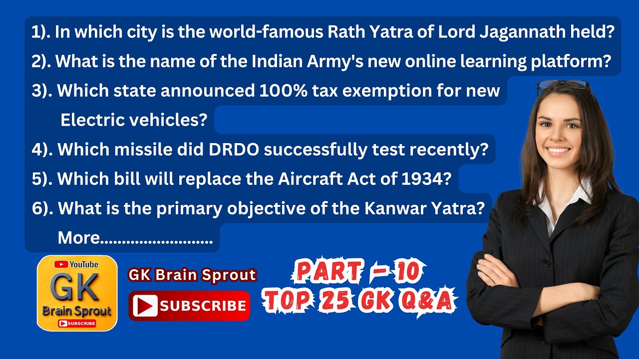 General Knowledge Quiz | Test Your Knowledge! | Part 10 - YouTube