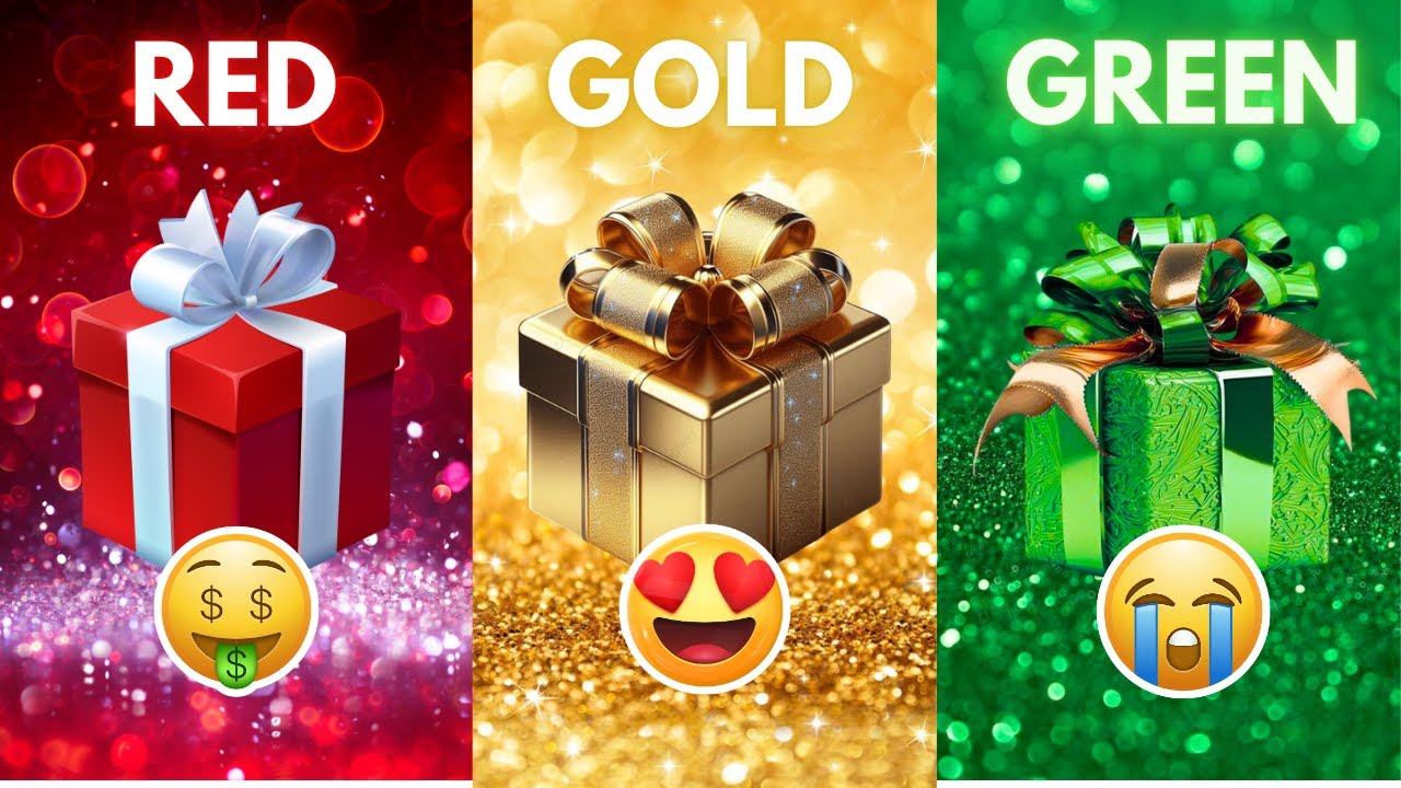 Choose Your Gift! 🎁Red, Gold or Green 🎀💜⭐️ How Lucky Are You?😱# ...
