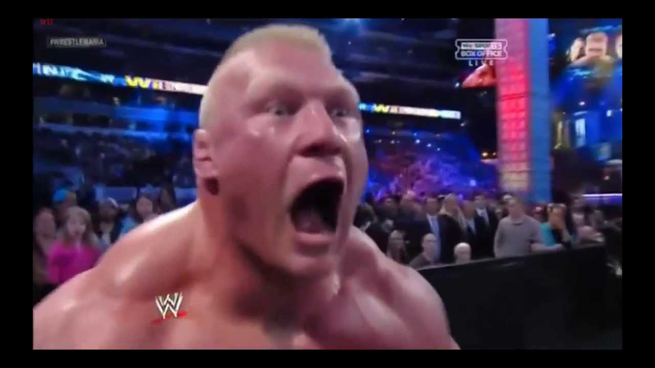 Brock Lesnar epic scream (music edition) - YouTube