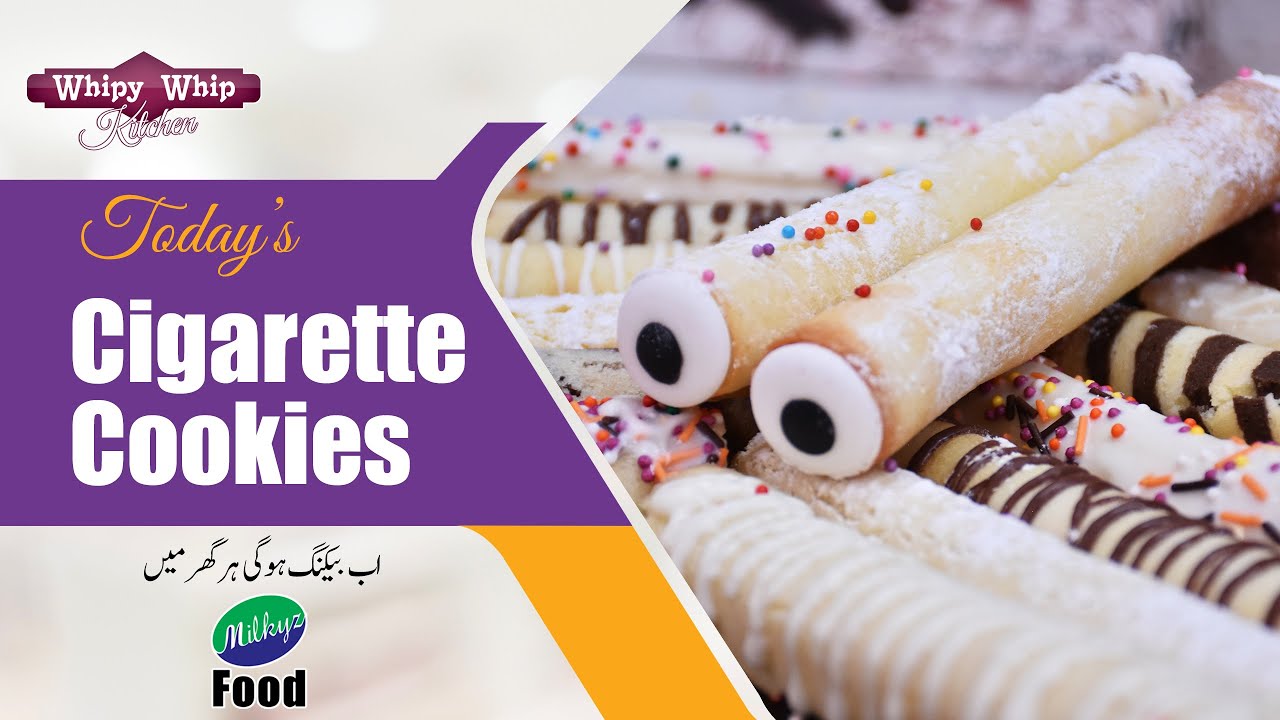 Cigarette Cookies | Chef Rasheed | Milkyz Food - YouTube