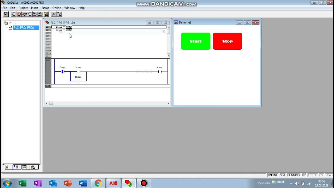 Stop Öncelikli Start Stop Devresi (Klasik Mühürleme Devresi) [ABB ...