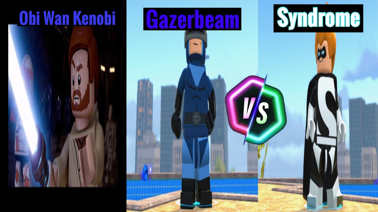 Lego Incredible - Obi Wan Kenobi & Gazerbeam Vs Syndrome! - YouTube