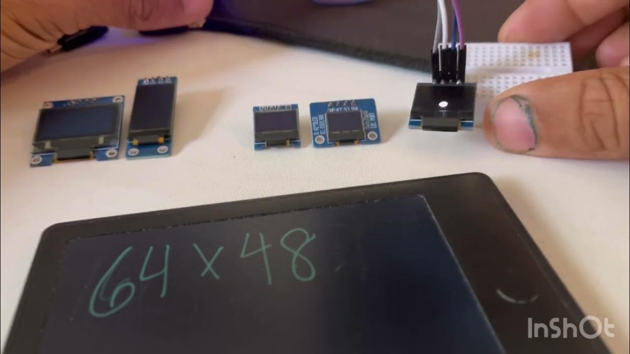 Small i2c OLED display test 128x64 64x32 64x48 72x40 ESP32 - YouTube