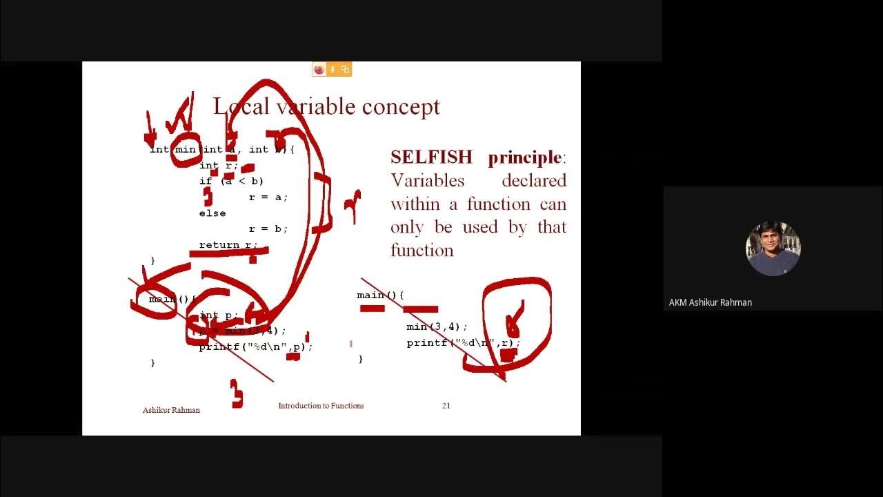 Functions: Local vs Global Variables (C Programming) - YouTube