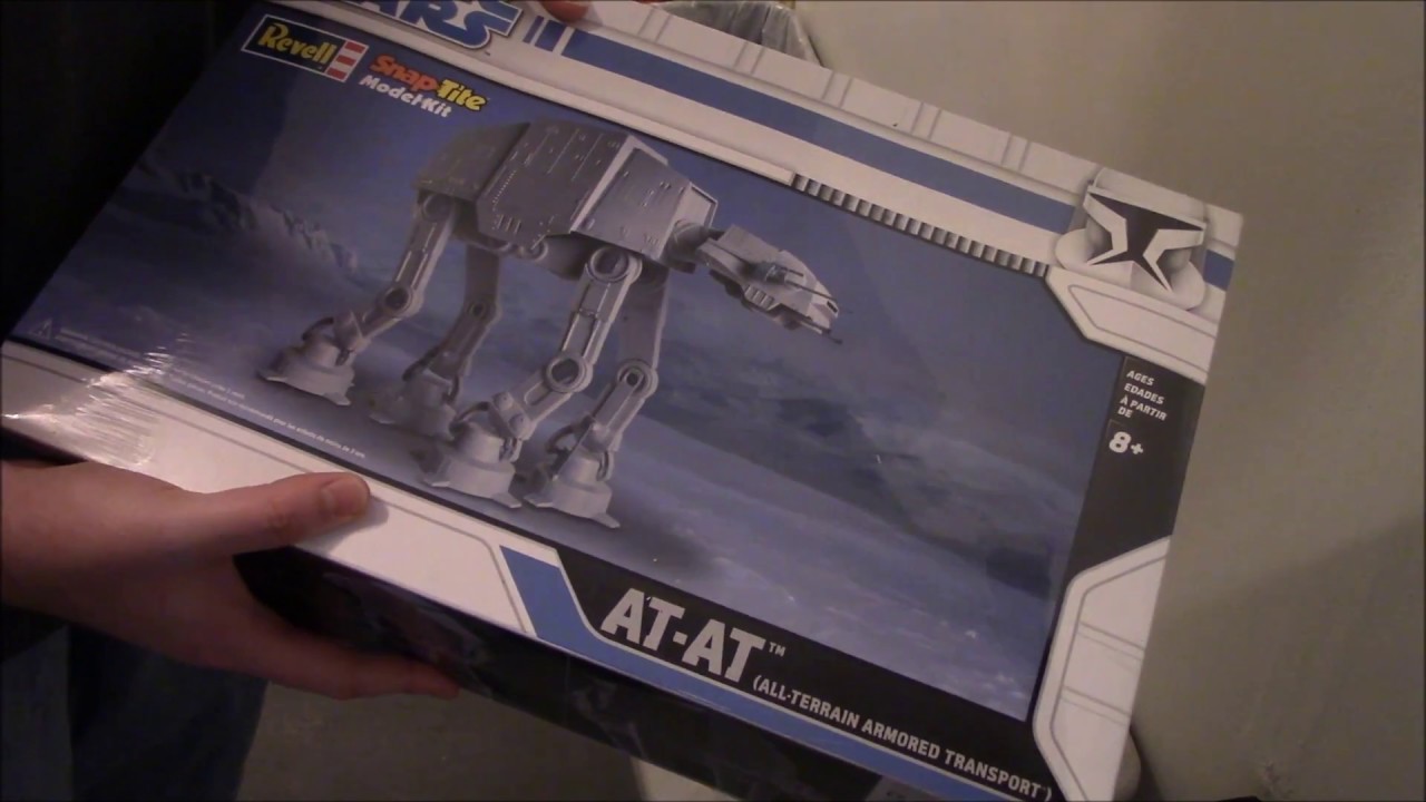 Unboxing: Revell's AT-AT imperial walker model kit - YouTube