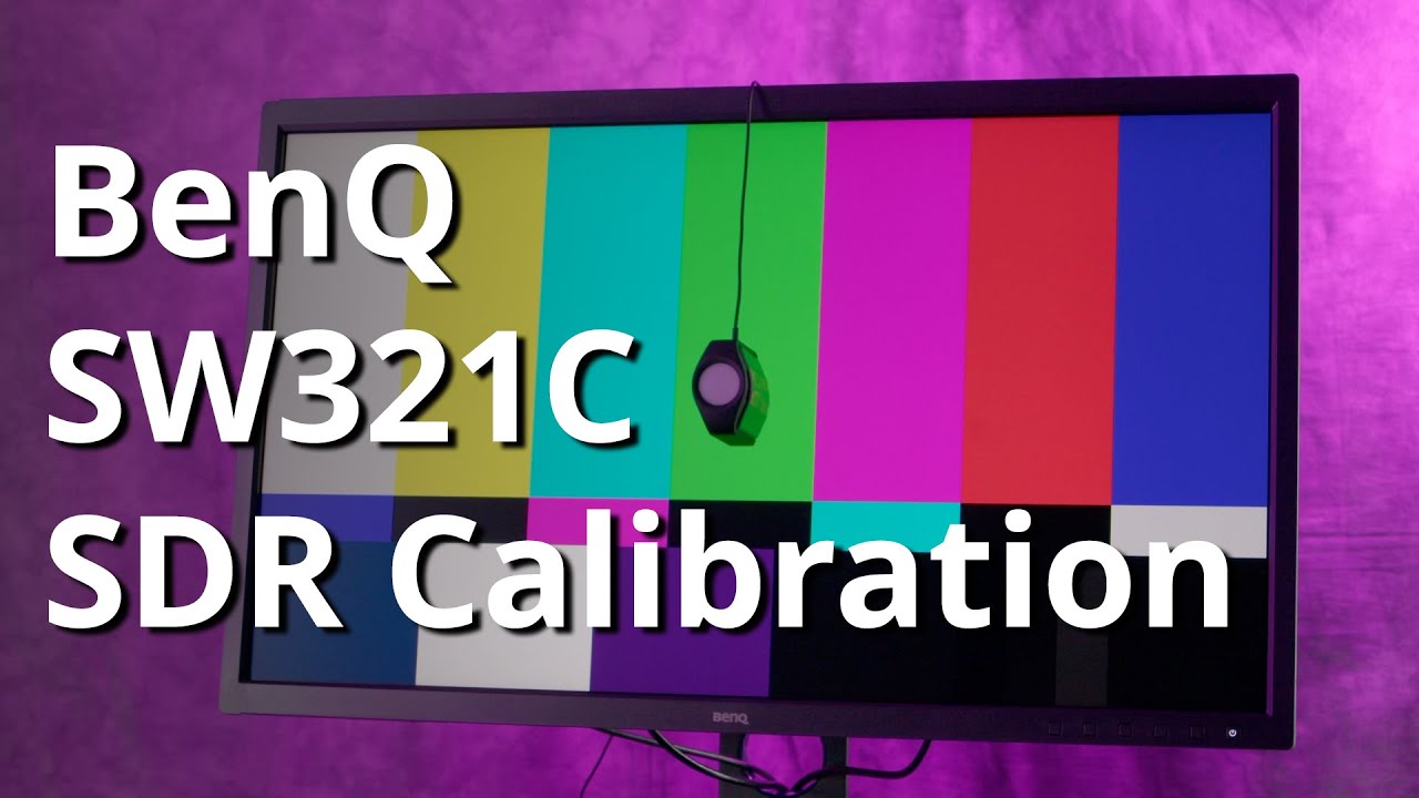 BenQ SW321C SDR Calibration Tutorial - YouTube