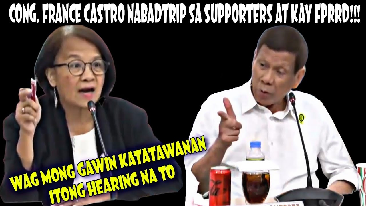 CONG. FRANCE CASTRO NABADTRIP SA SUPPORTERS AT KAY FPRRD! WAG MONG ...