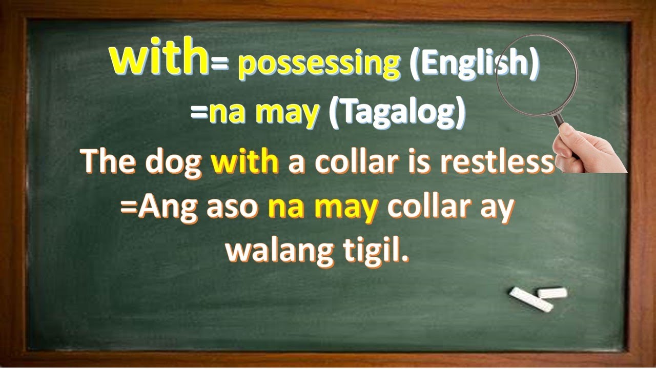 English Tagalog Preposition WITH Paano gamitin sa English at Tagalog ng ...