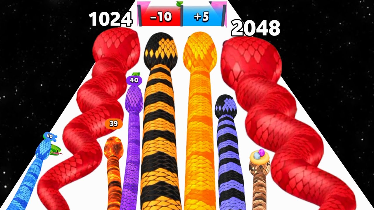 Snake Run Race vs Long Neck Run - Gameplay Walkthrough (Max Level) New ...