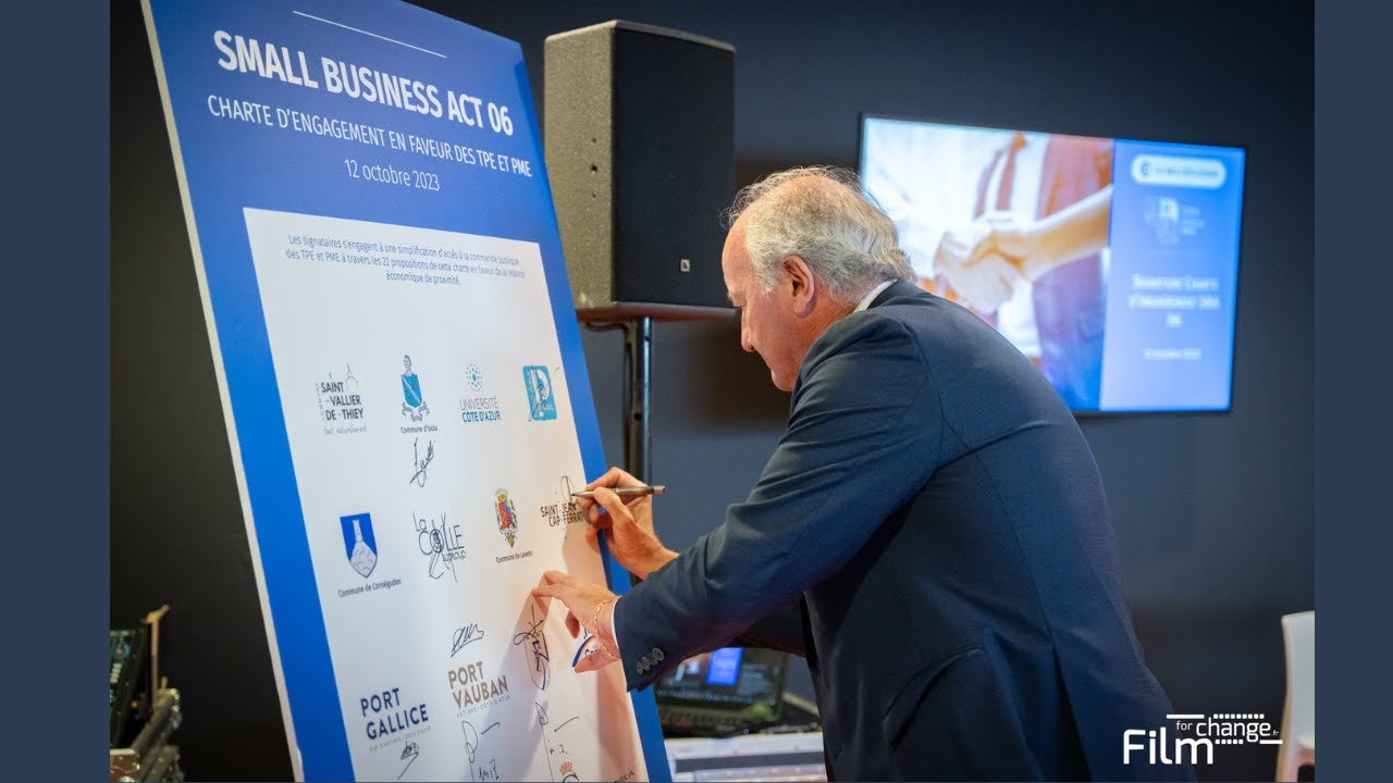 Signature de la charte Small Business Act 06 - YouTube