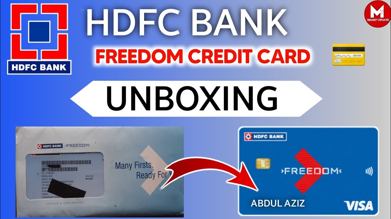 Hdfc Bank Freedom Credit Card Unboxing | Credit Card Unboxing 2022 🎁 @MySmartUpdate. - YouTube