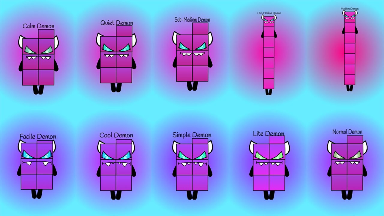 Demon's power Of Difficultyblocks band Tenths 7 Remastered (The loop is ...